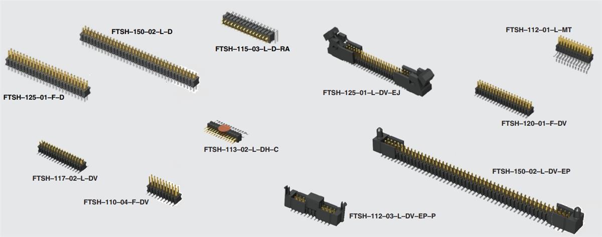 FTSH .050" (1.27mm) Micro Terminal Headers - Samtec | Mouser