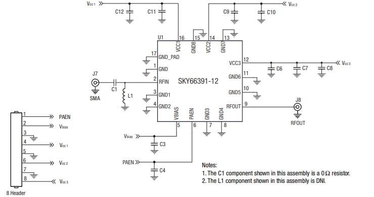 SKY66391-12 High-Efficiency Power Amplifier - Skyworks Solutions Inc. | Mouser